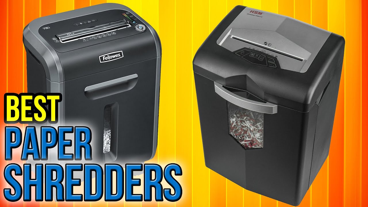 Best paper shredders